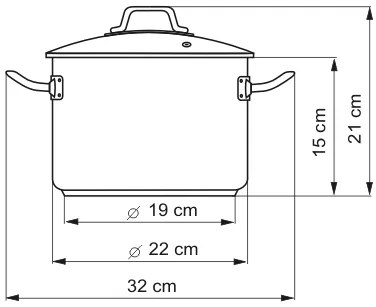 KOLIMAX - české nerezové nádobí Hrnec s poklicí KOLIMAX PROFESSIONAL 22 cm, 5,5 l