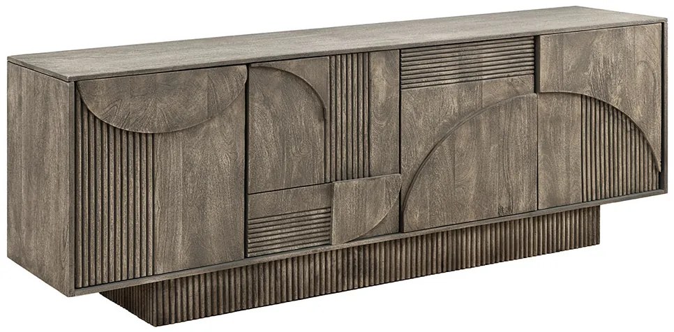 Designová komoda Movement 170 cm šedé dymové mango