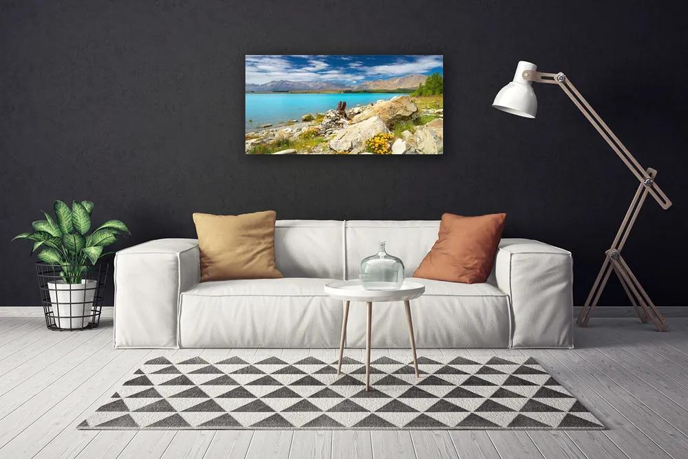 Obraz na plátně Moře Skály Krajina 125x50 cm