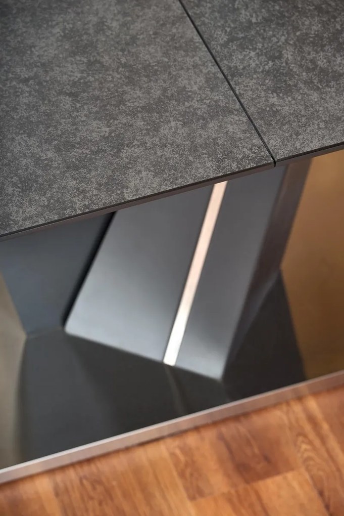 Rozkládací stůl Vade 160/220 cm tmavě šedý