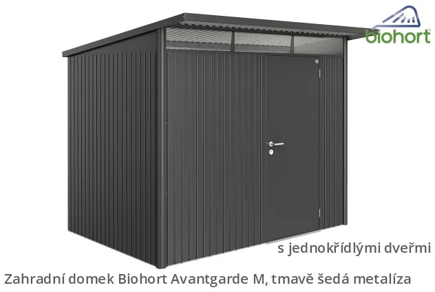 Biohort Zahradní domek AVANTGARDE A7-1K Barva: stříbrná metalíza