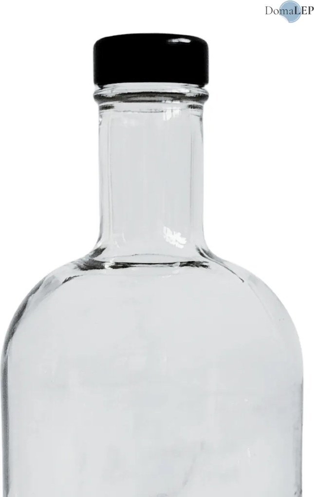 Skleněná láhev na olej 500 ml s černým uzávěrem APOLO