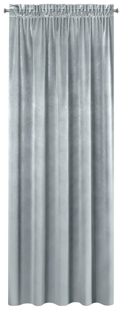 ZATEMŇOVACÍ ZÁVĚS NA PÁSCE SAMANTA 140X270 CM ŠEDÁ