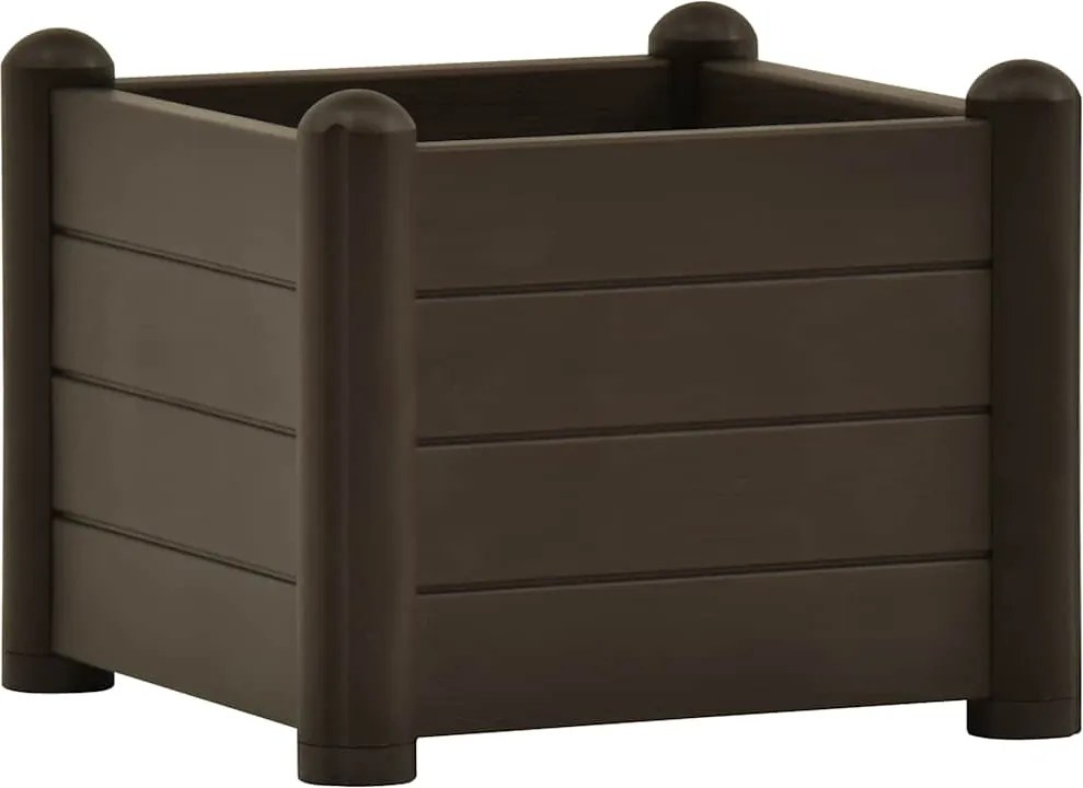 Vyvýšený záhon PP mocha 43 x 43 x 35 cm 313972