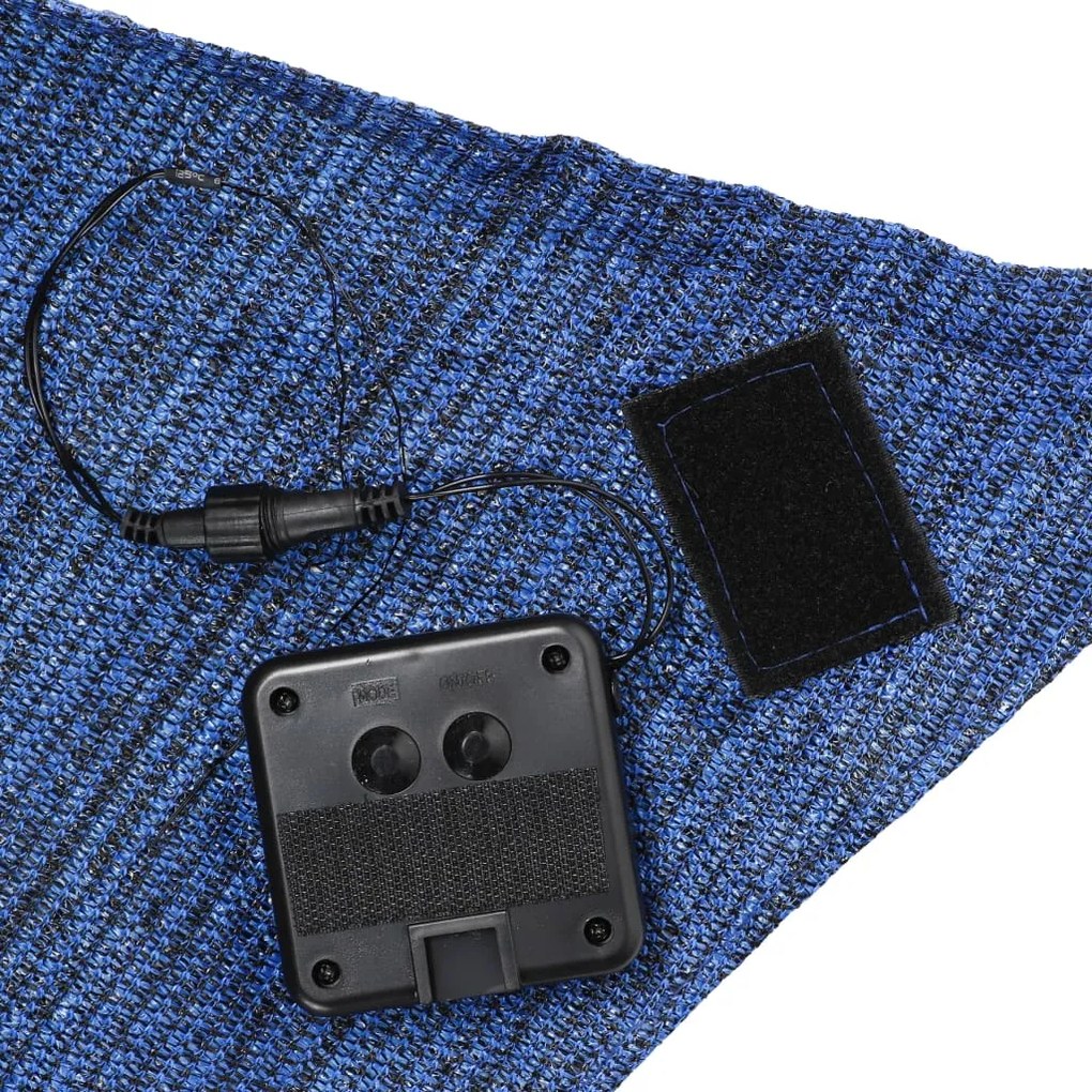 Hi Sluneční Plachta Se 100 Led Diodami Světle Modrá - 2 x 3 m