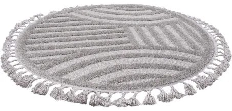 Koberec BERBER 9754 světle šedý kruh