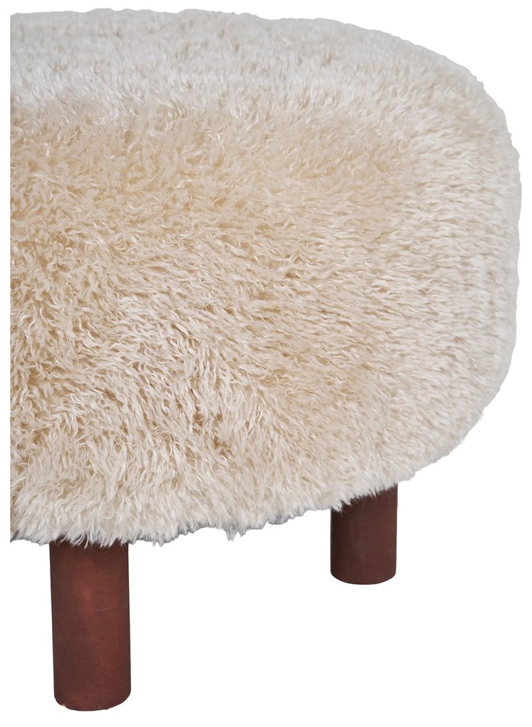 House Nordic Pouf INVERNESS světle hnědý