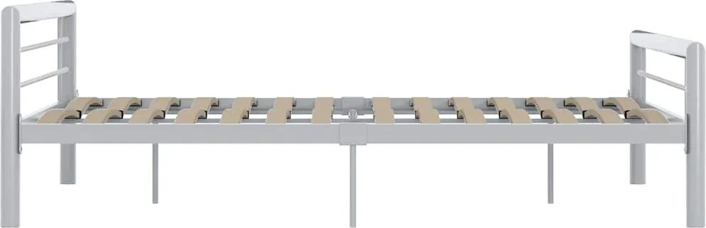 Rám postele šedobílý kov 180 x 200 cm 284561