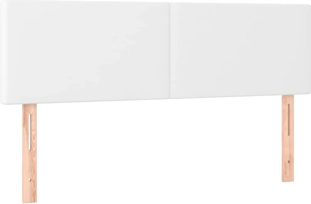 Box spring postel s matrací bílá 140x200 cm umělá kůže 3130662
