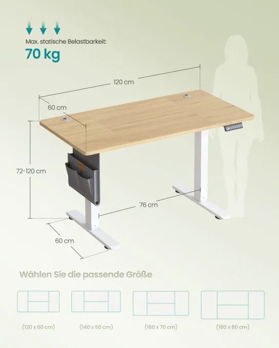 Elektrický kancelářský stůl LSD132YA01