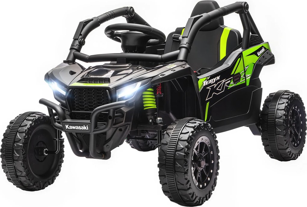 AIYAPLAY 12V Kawasaki Teryx KRX 1000 Dětský UTV s licencí – Dálkové ovládání, zadní odpružení, černá