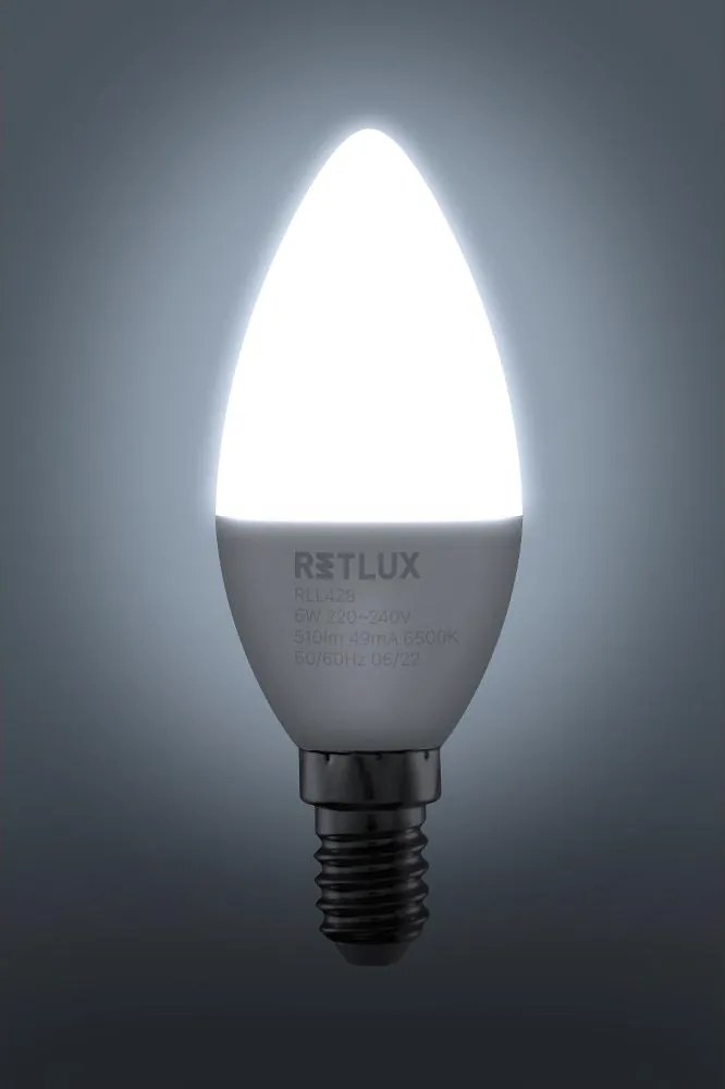 Retlux RLL 428 C37 E14 candle  6W DL