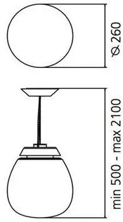 Artemide 1815010A Empatia 16, designové závěsné svítidlo, 11W LED 3000K, prům. 16cm