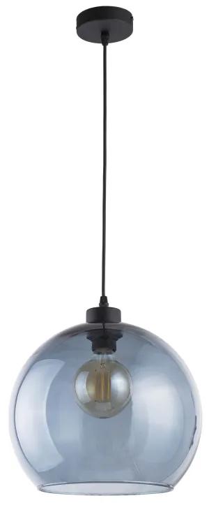 TK LIGHTING Lustr - CUBUS 2765, Ø 30 cm, 230V/15W/1xE27, nebeská/černá
