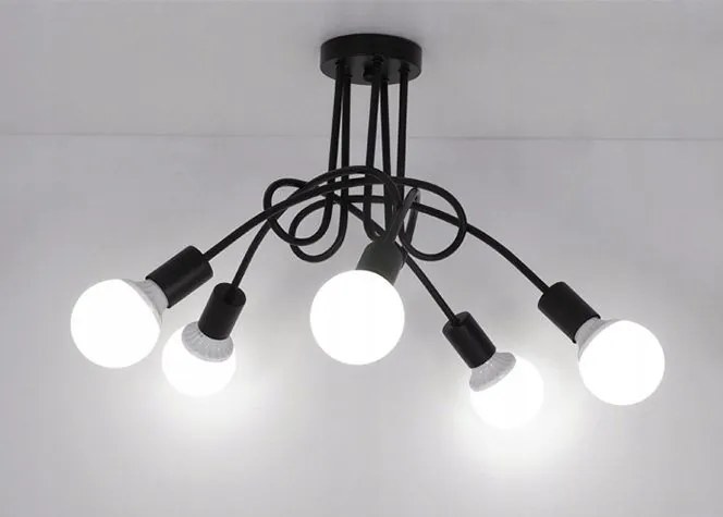 Toolight Paradise, stropní svítidlo 5xE27 392252, šedá, OSW-04013