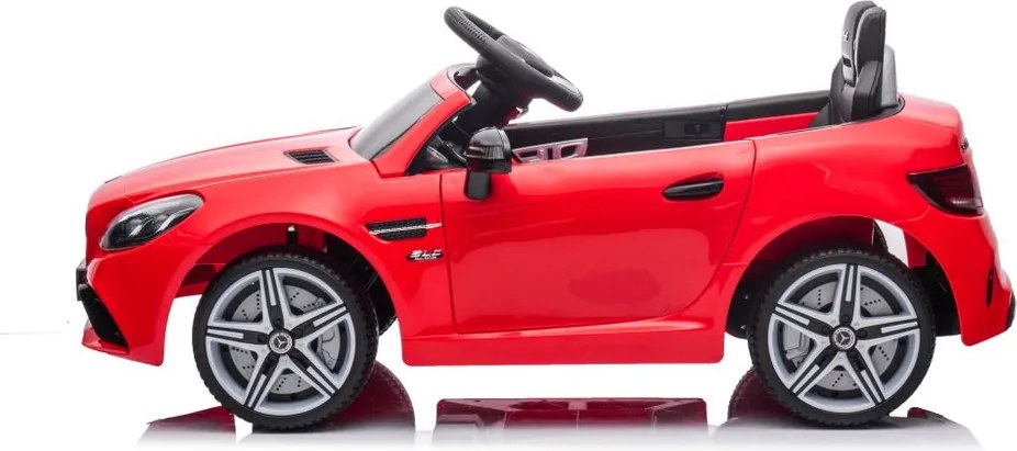 LEAN CARS Elektrické autíčko Mercedes SLC 300 LED MP3 červené
