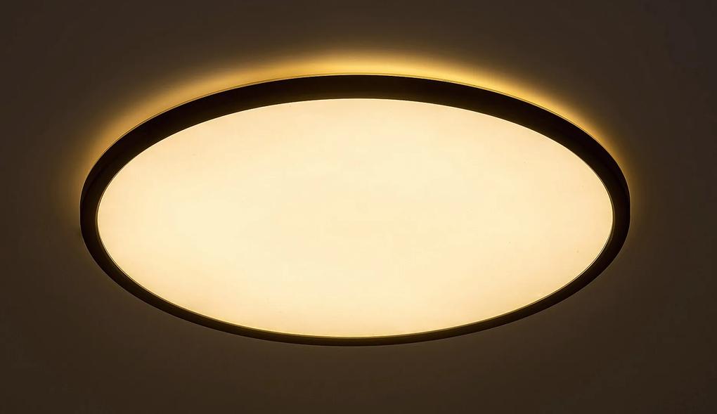 RABALUX LED kulaté přisazené stropní světlo EZIO, 18W, teplá bílá, 29cm, černé 71156