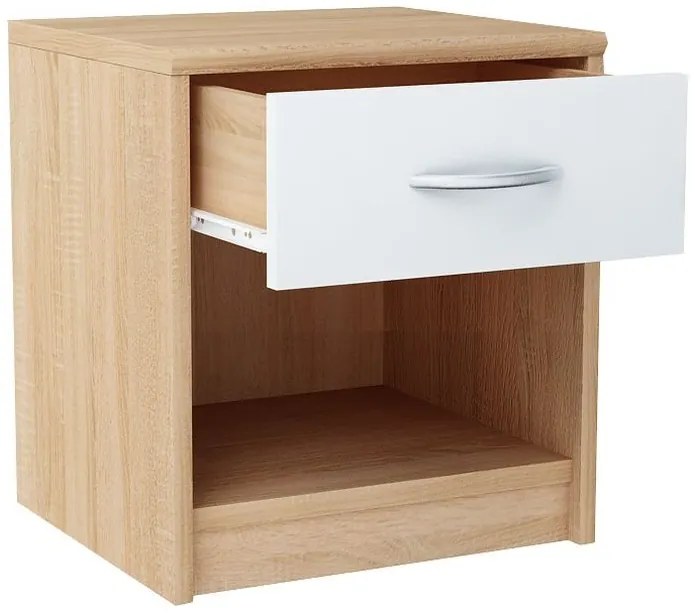 Casarredo Noční stolek MARK 026 dub sonoma/bílá