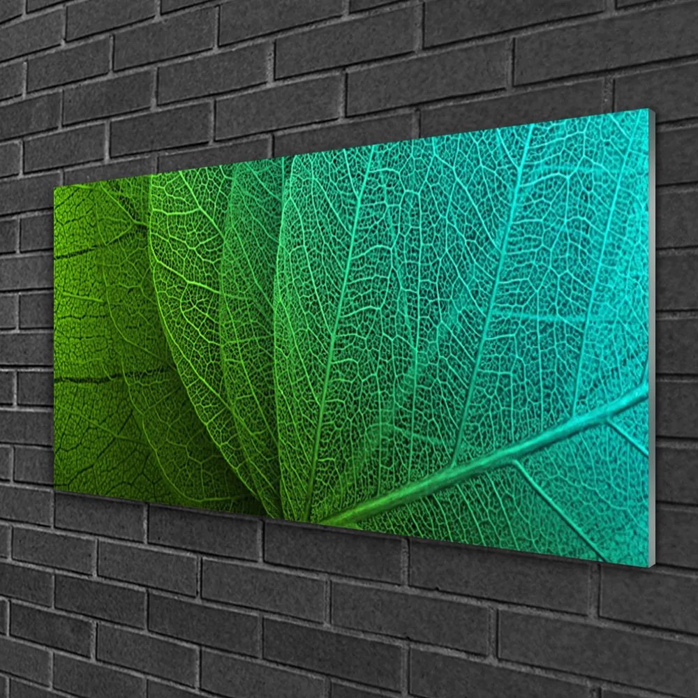 Obraz na skle Abstrakce Listy Rostlina 140x70 cm