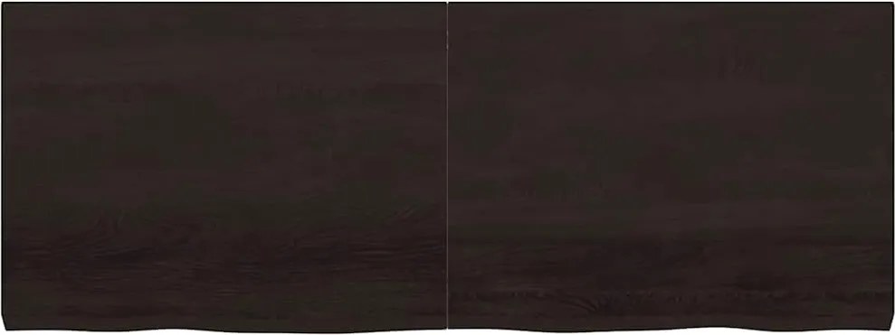 Koupelnová deska tmavě hnědá 160x60x(2-6) cm ošetřený masivní 3156256