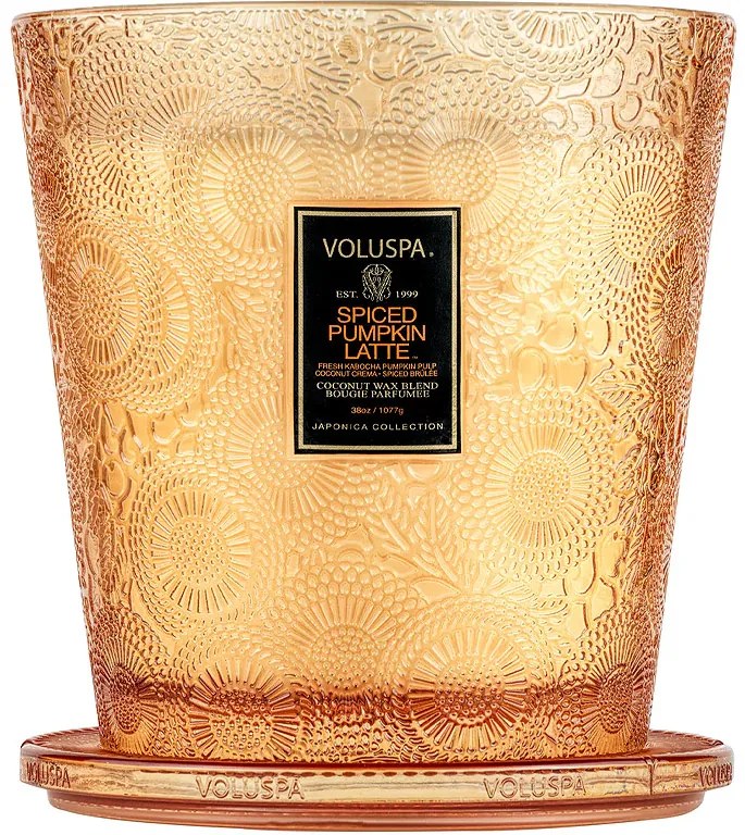 Voluspa – vonná svíčka Spiced Pumpkin Latte (Kořeněné dýňové latte), 1077 g