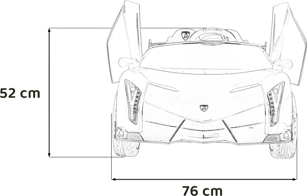 Ramiz Vozidlo Lamborghini Veneno červené