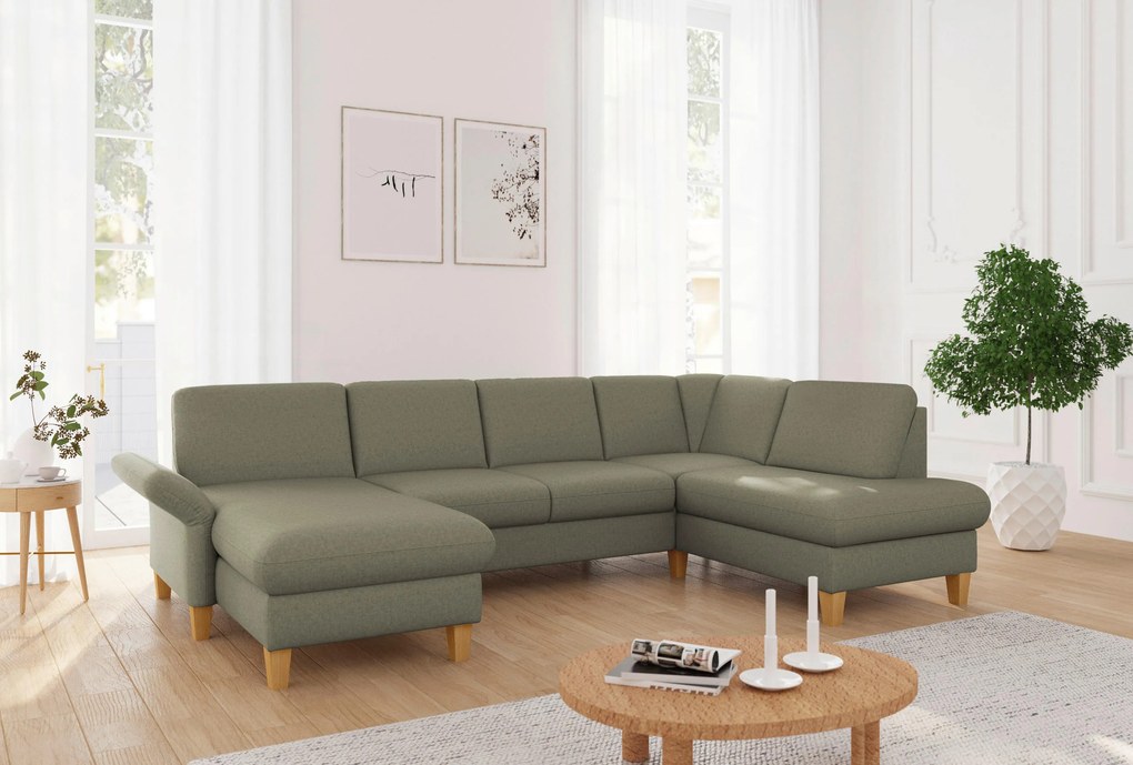 XXXLutz SEDACÍ SOUPRAVA, textil, olivově zelená Sit & More - Sedací soupravy - 00014401612Q
