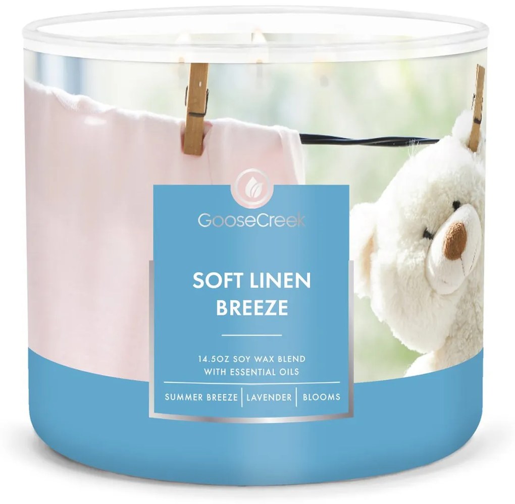 Goose Creek Candle svíčka Soft Linen Breeze, 411 g