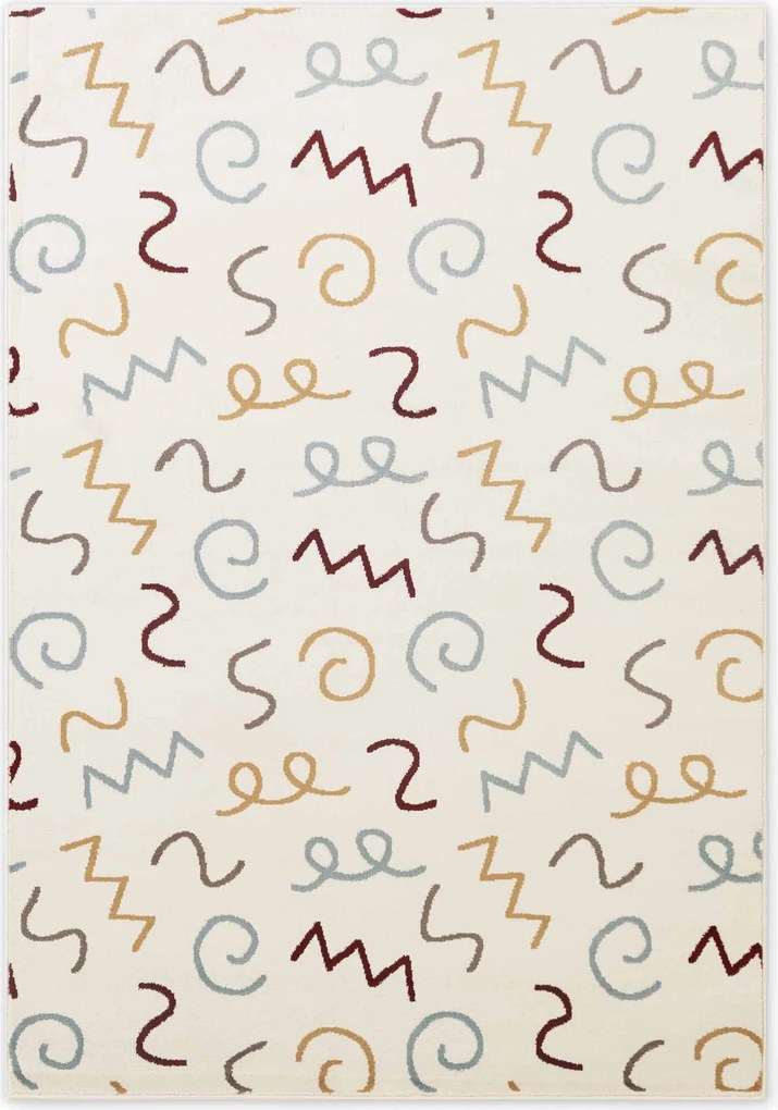 Hanse Home, Dětský koberec Adventures 106422 Cream Multicolor, 160x235, vícebarevná, dětský pokoj