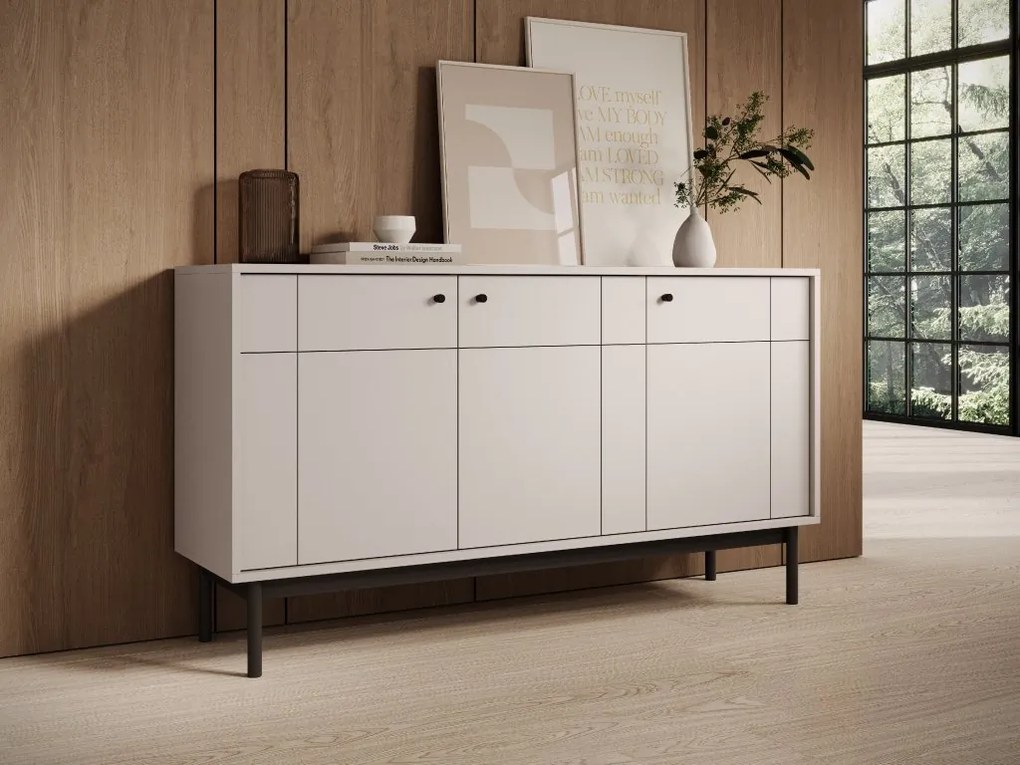 Piaski komoda Japandi K154 Barva: Dub Linea