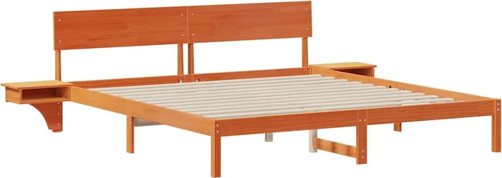 Rám postele Voskově hnědá 200 x 200 cm Masivní borové dřevo 3385750