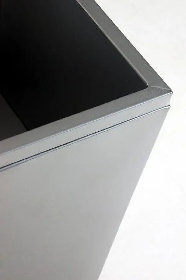 Květináč ELEMENTO, pozink, šířka 90 cm, stříbrný