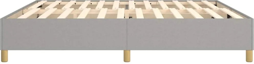 Rám postele s boxspringem světle šedý 200 x 200 cm textil 3120985