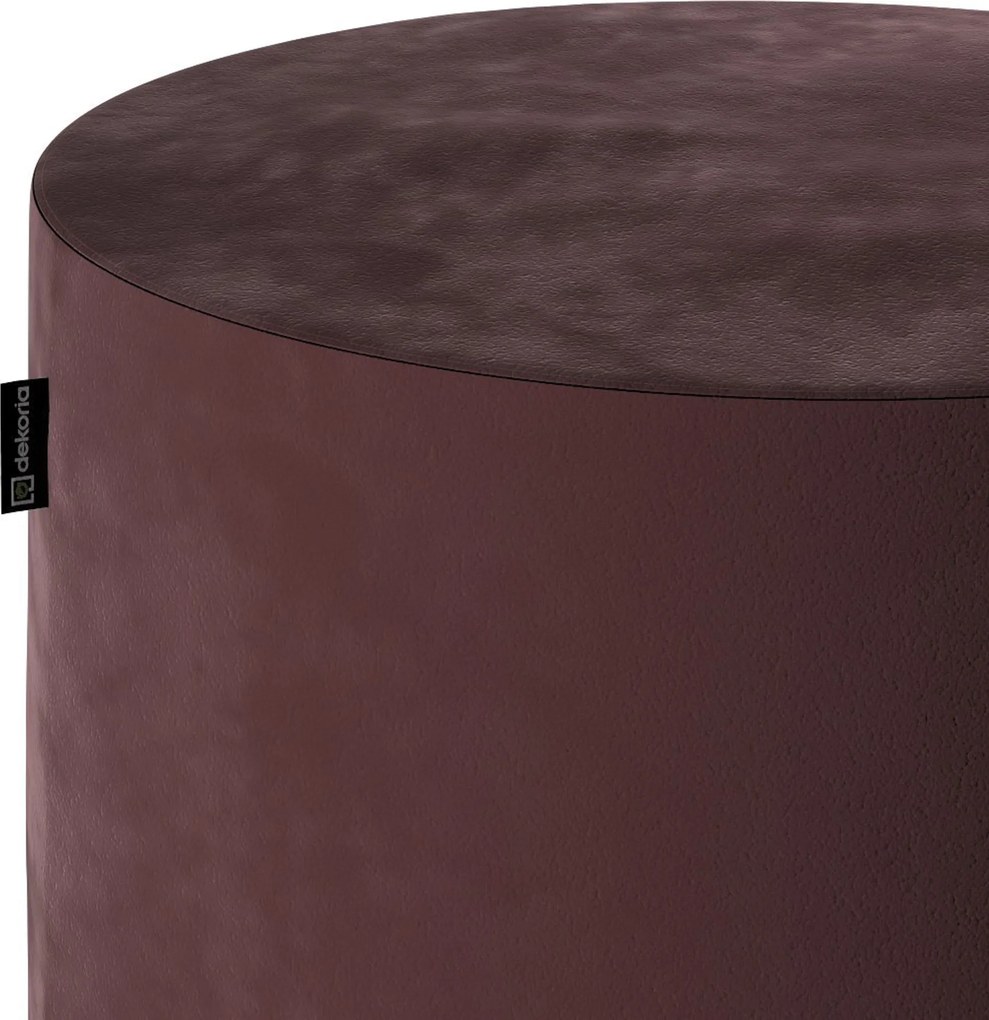 Sedák Barrel- válec pevný barva červená látka lesklé, sametová