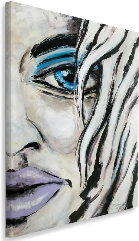 CARO Obraz na plátně - Half Of The Face 30x40 cm