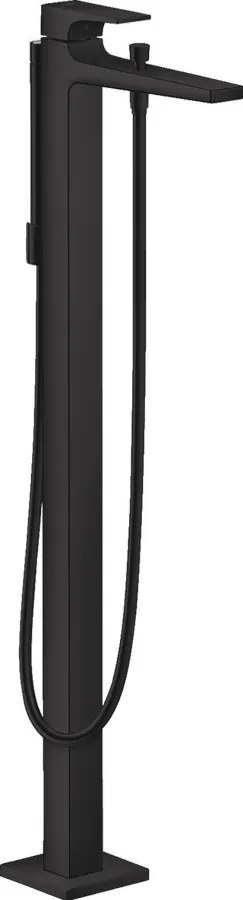Hansgrohe Metropol, vanová baterie na podlahu, černá matná, 32532670