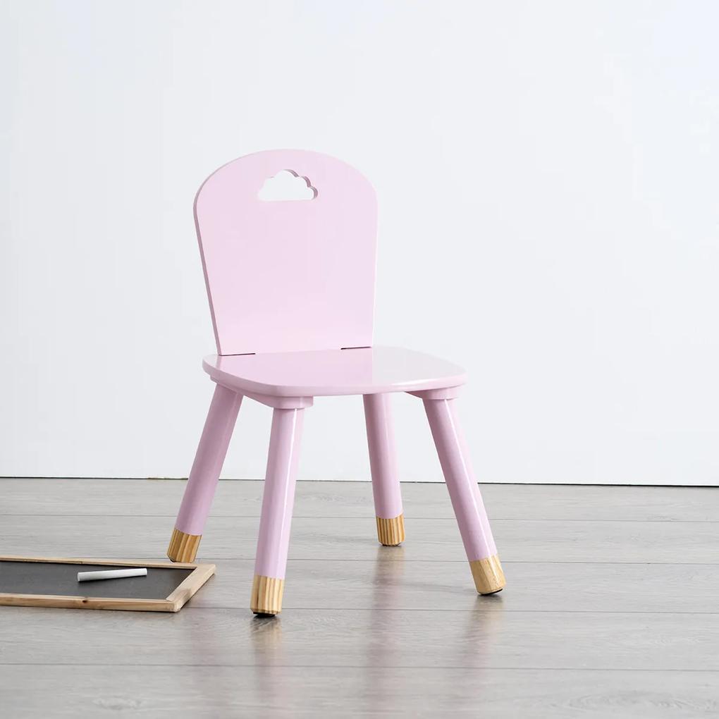 Atmosphera for Kids Dětská židle obláček růžová 32x32x50 cm