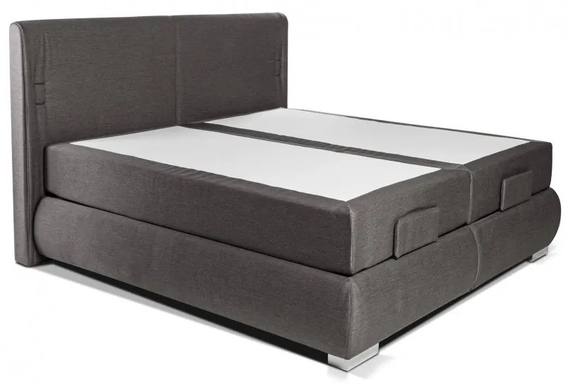 Boxspring postel 180x200 s elektrickým polohováním Galileo antracit