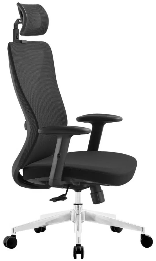 Ergonomická kancelářská židle ERGODO CORVIA - černá síťovina / nosnost 150 kg
