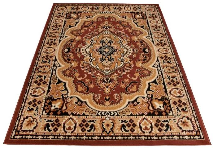 Kusový koberec ATLAS E951A Hnědý Rozměr: 130x190 cm