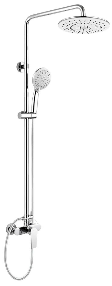 Mereo Mereo, Nástěnná baterie Viana 150mm s otoč. ramínkem a tyčí pro ruční a talířovou sprchu, bez příslušenství, CBE60104SHD