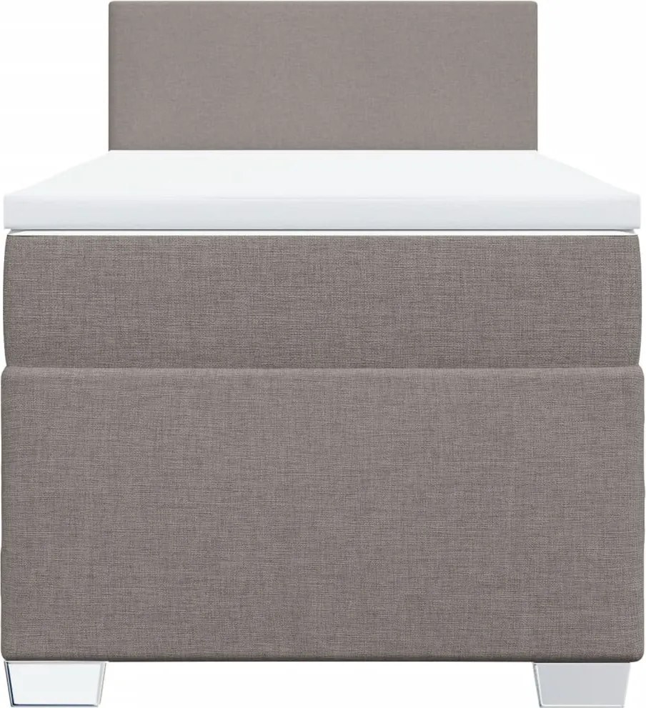 Box spring postel s matrací taupe 90x190 cm textil 3285740