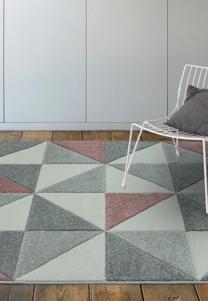 Růžový koberec Furla Cubic Pink Rozměry: 200x290 cm
