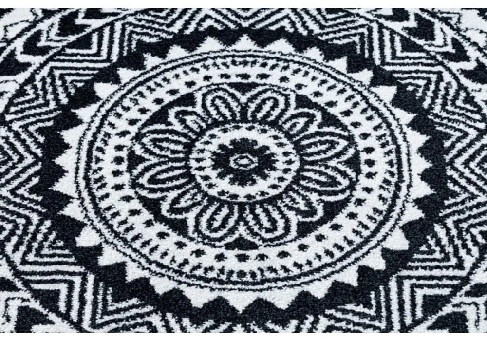 Kusový koberec Matto krémově šedý kruh 100cm