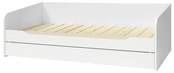 Sconto Postel s výsuvným lůžkem MONA bílá, 80x200 cm
