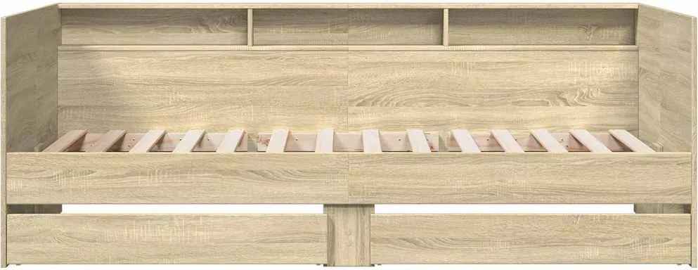 Válenda se zásuvkami bez matrace dub sonoma 90 x 200 cm 3280848