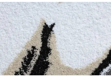 Kulatý koberec PETIT SLONÍK, HVĚZDY, šedý velikost kruh 140 cm | krásné koberce cz