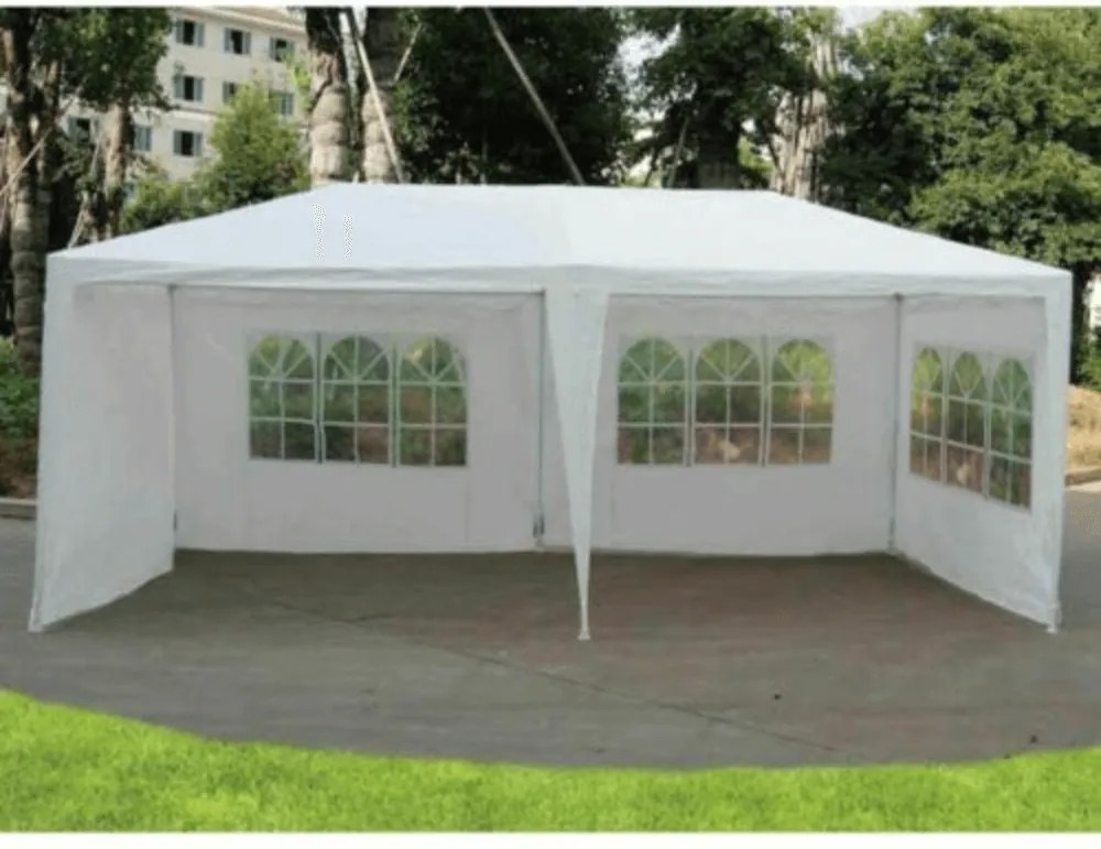 Zahradní párty stan, bílá, 3x6 m, TEKNO TYP 2