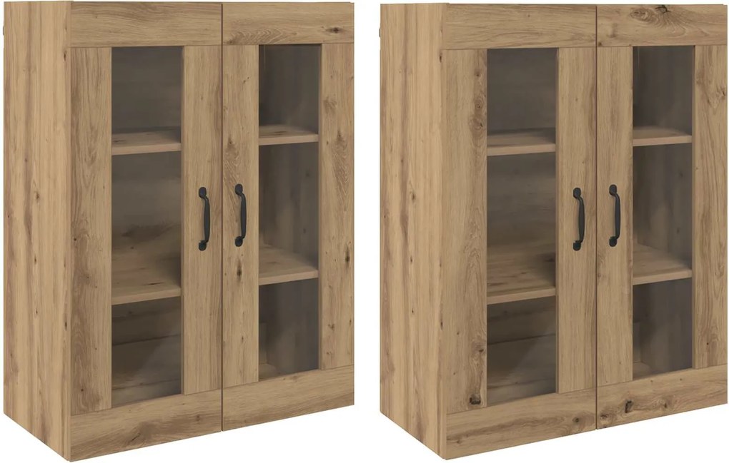 Nástěnné skříňky 2 ks dub artisan 69,5 x 34 x 90 cm 3394537