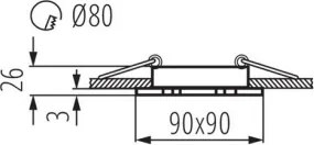 Podhledové svítidlo Kanlux SEIDY CT-DTL50-B/M matná černá 19458